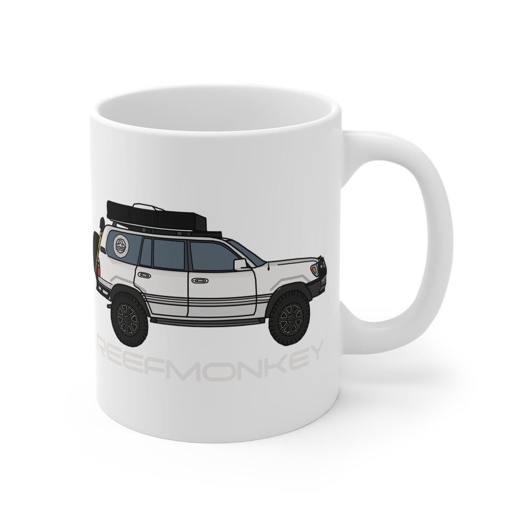 100 series Land Cruiser Coffee Mug - Reefmonkey Artist Christopher Mar