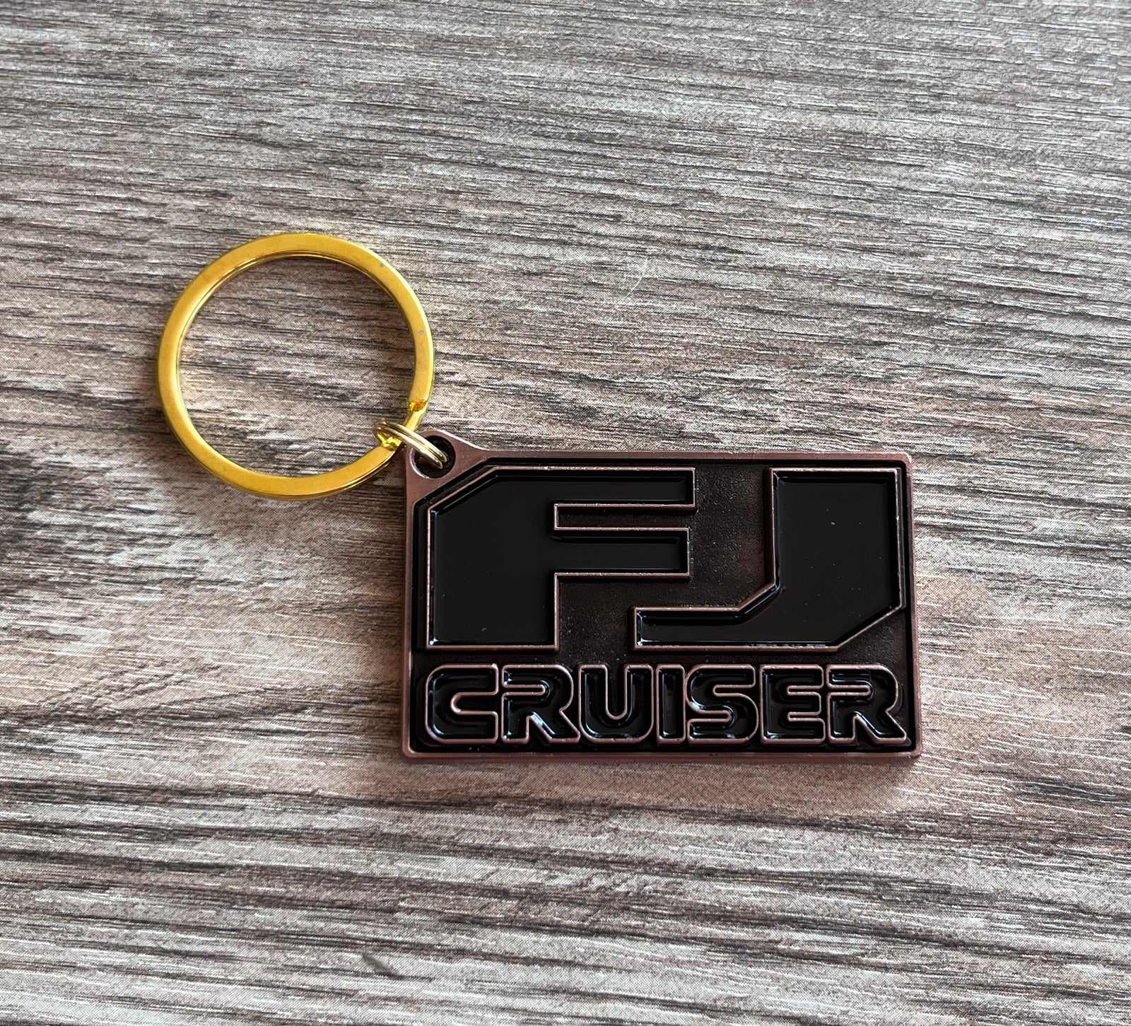 FJ Cruiser Cast Bronze Metal Key Chain Key Ring - Reefmonkey