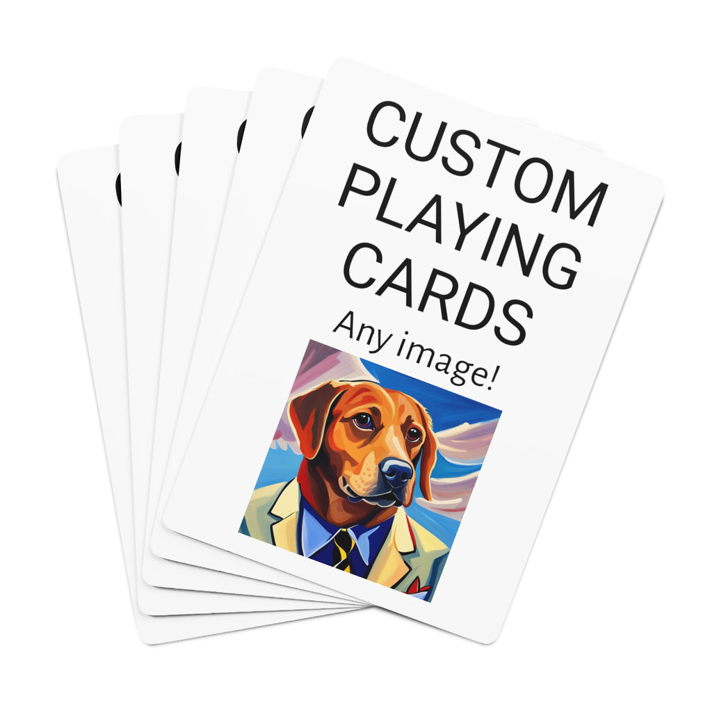 Custom Playing Cards with ANY IMAGE Custom Poker Cards make a great gi ...