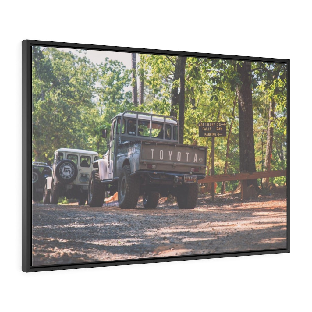 Toyota Land Cruiser FJ45/ FJ40 Artwork Framed Canvas by Alex Cortani ...