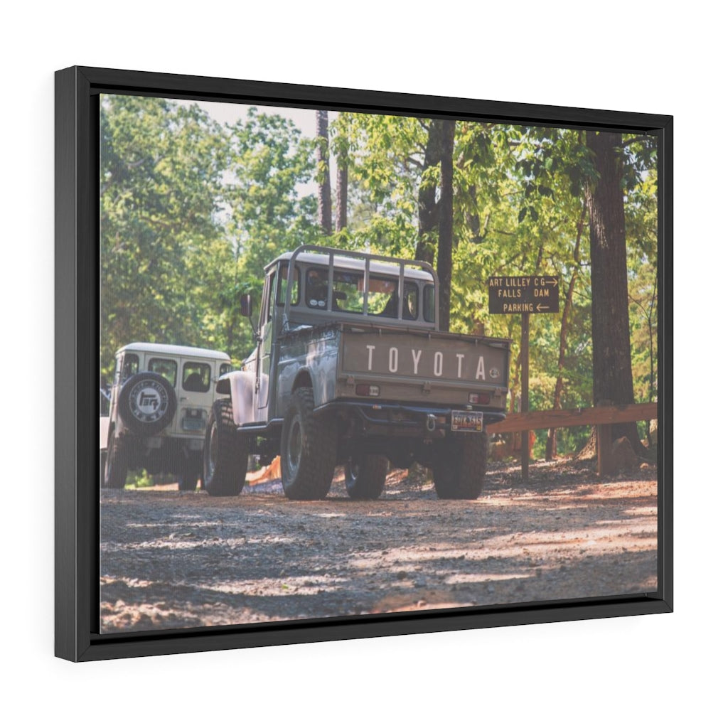 Toyota Land Cruiser FJ45/ FJ40 Artwork Framed Canvas by Alex Cortani ...
