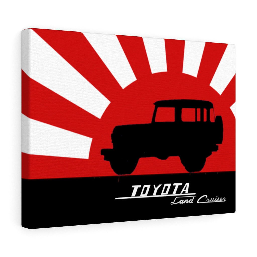 FJ40 Toyota Land Cruiser Canvas Gallery Wraps Wall art Rising Sun Silh ...