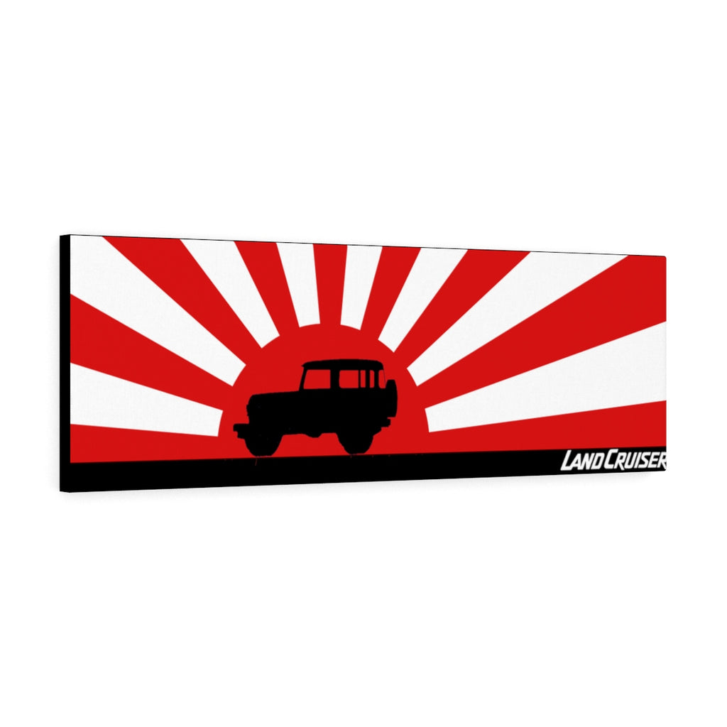 FJ40 Toyota Land Cruiser Canvas Gallery Wraps Wall art Rising Sun Silh ...