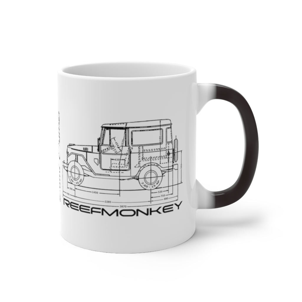 Toyota Land Cruiser FJ40 Color Changing Mug Coffee Cup Color Change Mu ...