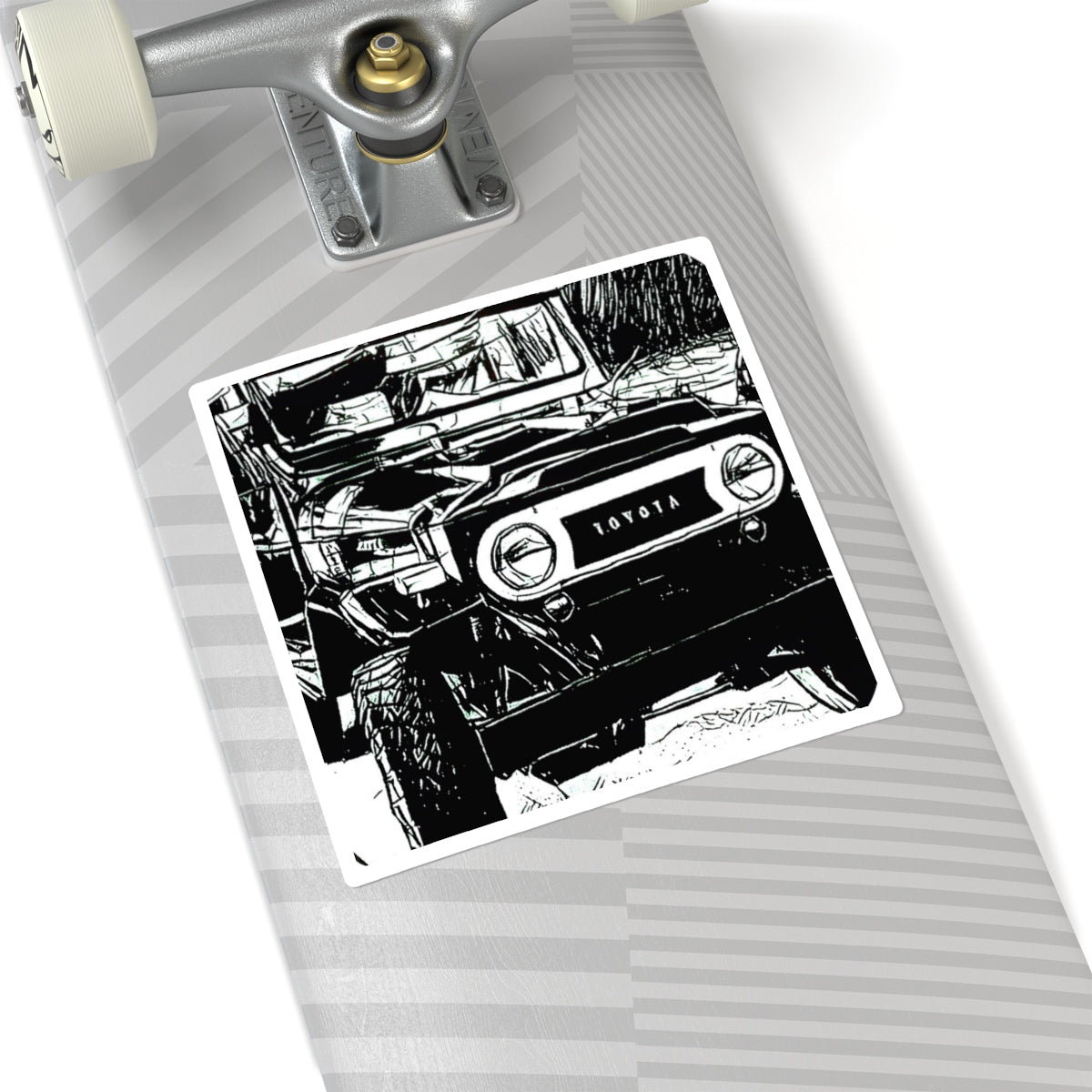 FJ40 Land Cruiser Square Sticker Decal – Reefmonkey