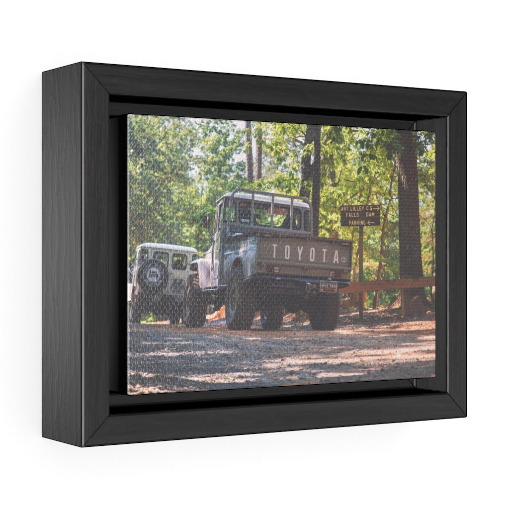 Toyota Land Cruiser FJ45/ FJ40 Artwork Framed Canvas by Alex Cortani ...