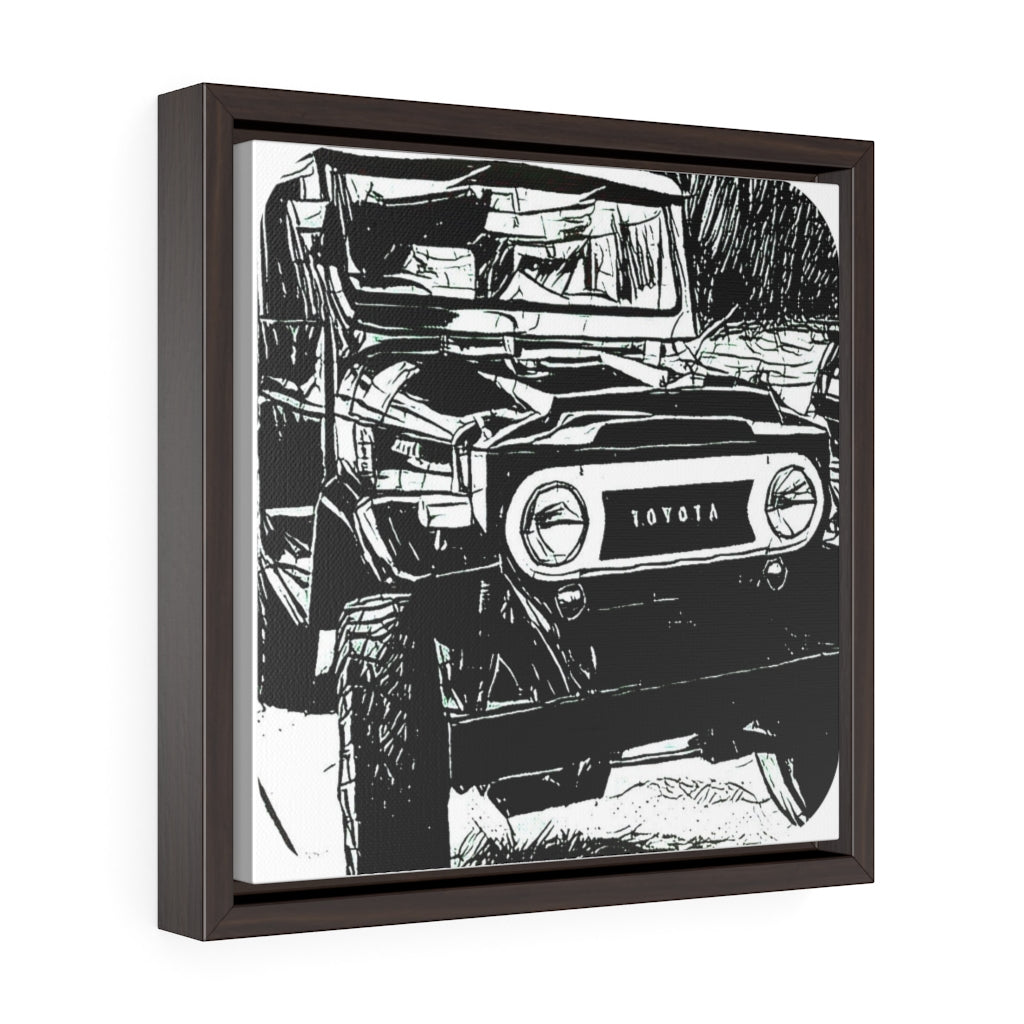 FJ40 Artwork, Land Cruiser Canvas Art, FJ40 Sketch Wall Art – Reefmonkey