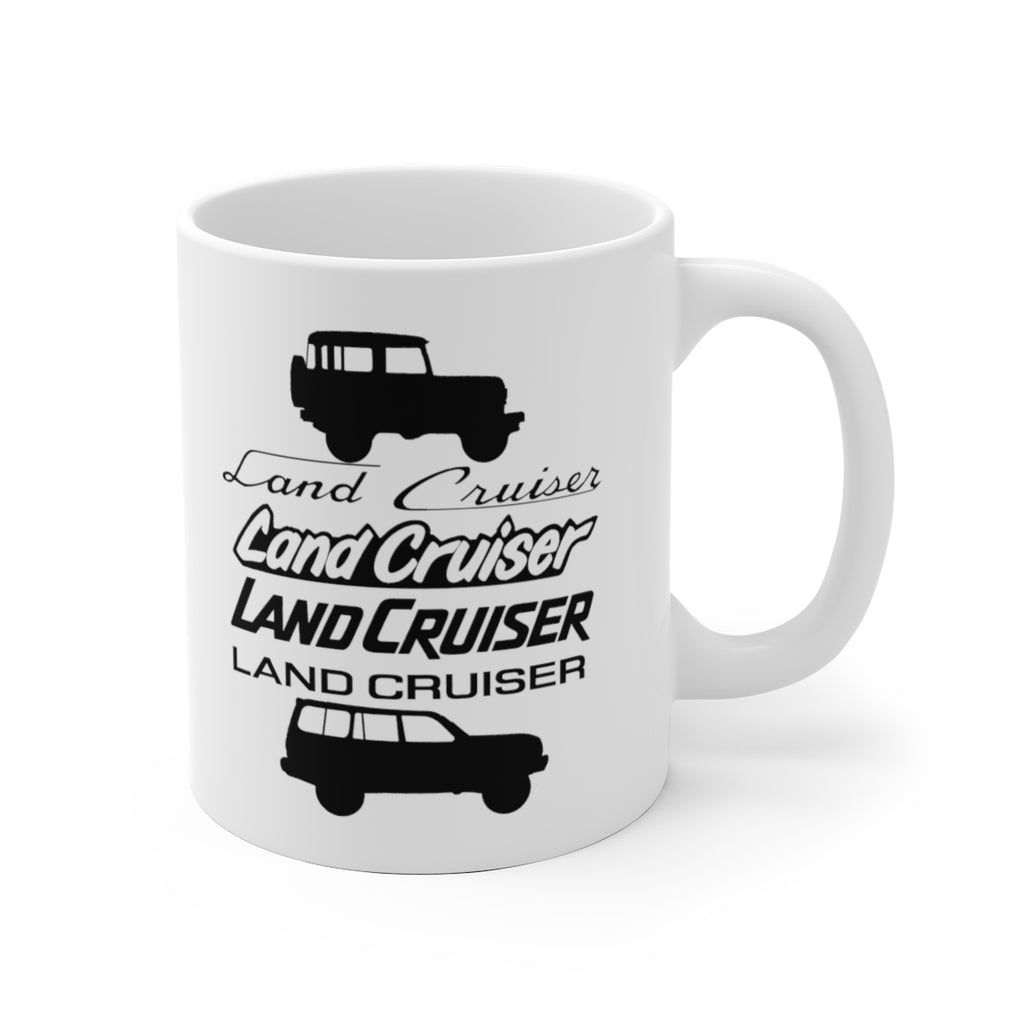 Land Cruiser Fonts Coffee Mug FJ40 to FJ80 Toyota Land Cruiser Coffee ...