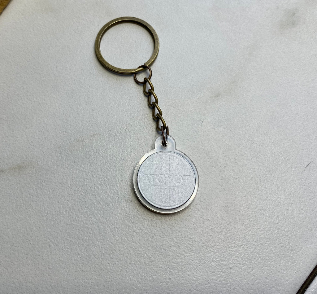 Toyota 3 Stripe Logo Acrylic Key Chain Key Ring Gift – Reefmonkey