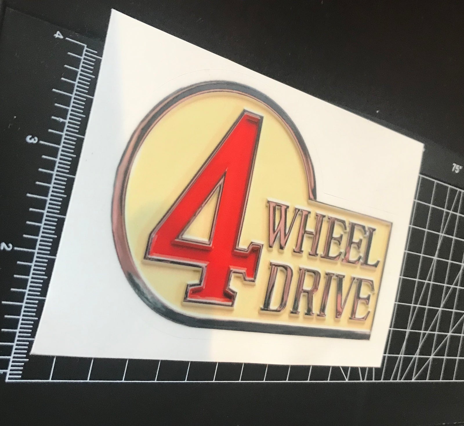 4 Wheel Drive FJ40 Toyota Land Cruiser Sticker 4WD Decal “Perfect Size ...